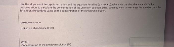 Solved Report Table BL. 1: Absorbance Data Absorbance of | Chegg.com