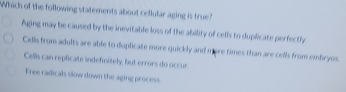 Solved Which of the following statements about cellular | Chegg.com