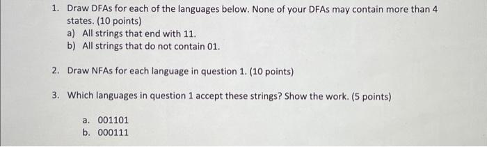 Solved Need help with question 3. The answers are:001101 is | Chegg.com
