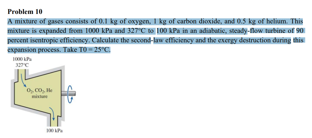 Solved A mixture of gases consists of 0.1 ﻿kg of oxygen, 1 | Chegg.com