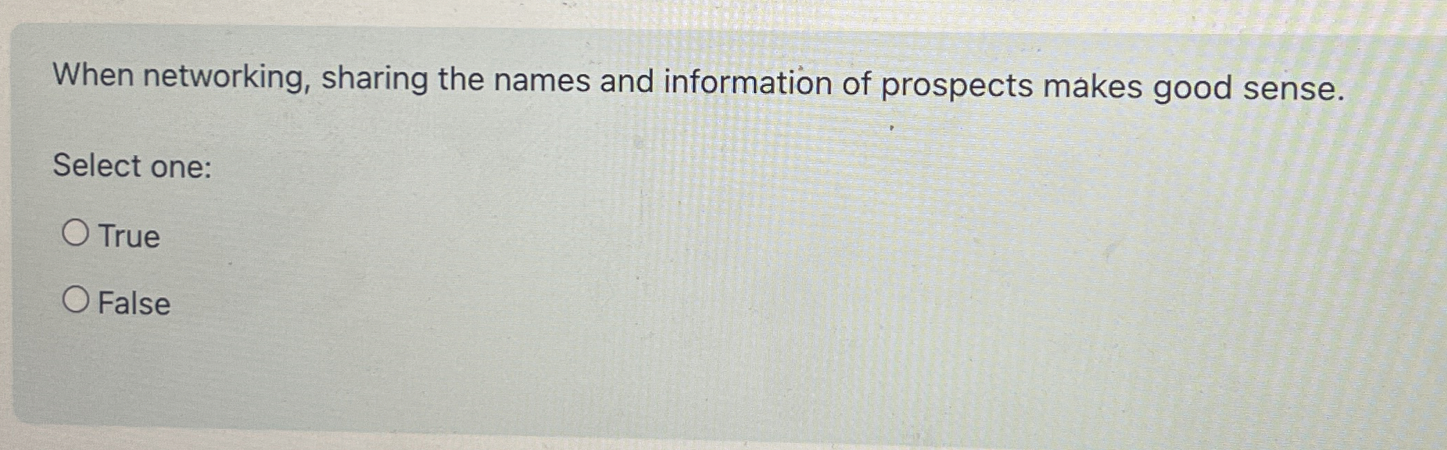 Solved When networking, sharing the names and information of | Chegg.com
