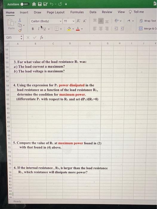 Solved Home Insert Draw Page Layout Formulas Data Review | Chegg.com