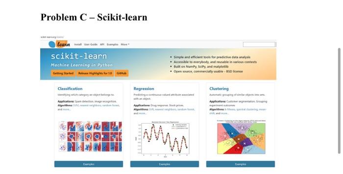 Solved List of Problems Python Libraries are a set of useful | Chegg.com