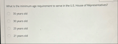[Solved]: What is the minimum age requirement to serve in th