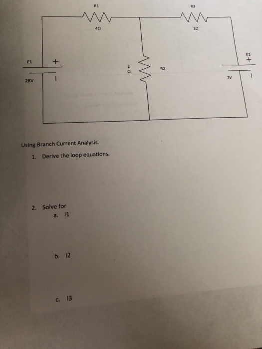 Solved Mesh Current Homework 12V Using Mesh Current Analysis | Chegg.com