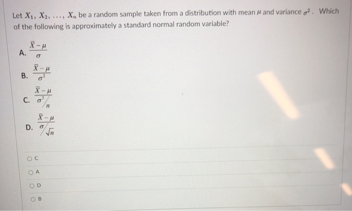 Solved Let X1, X2, ..., X, be a random sample taken from a | Chegg.com