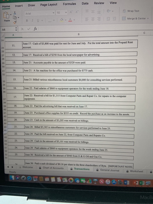 Solved Byte of Accounting, Inc. Taylor Stringfield 9675 | Chegg.com
