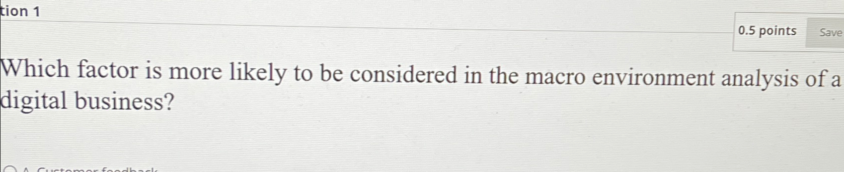 Solved 0.5 pointsWhich factor is more likely to be | Chegg.com Solved 0.5 pointsWhich factor is more likely to be | Chegg.com