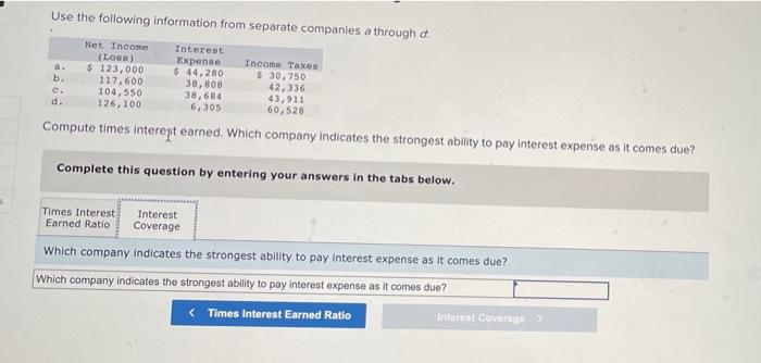 Solved Exercise 11-19 (Algo) Computing and interpreting | Chegg.com