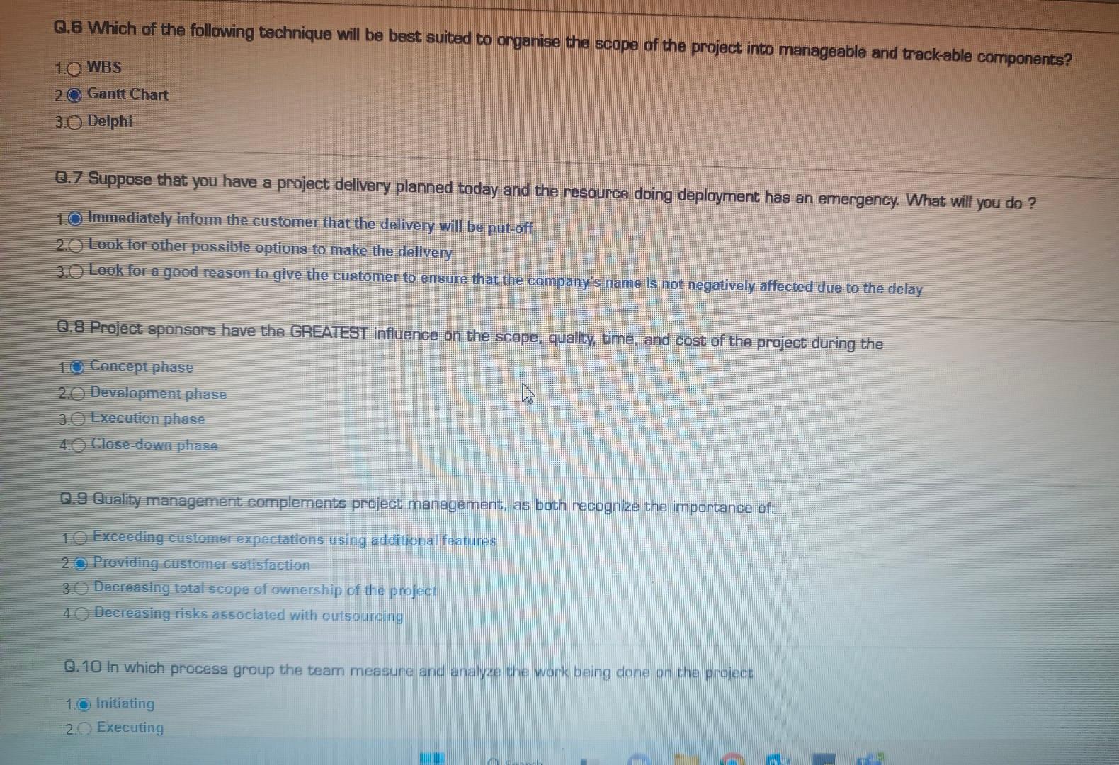 Solved Q.6 Which of the following technique will be best | Chegg.com