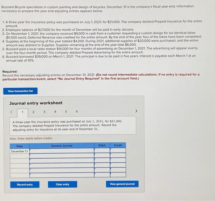 Solved Buzzard Bicycle specializes in custom painting and | Chegg.com