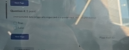 Solved Question 41 ﻿point)Unstructured data is typically | Chegg.com