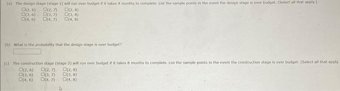 Solved Probability Assignments for the KPEL Project(b) What | Chegg.com