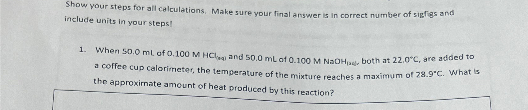 Solved Show your steps for all calculations. Make sure your | Chegg.com