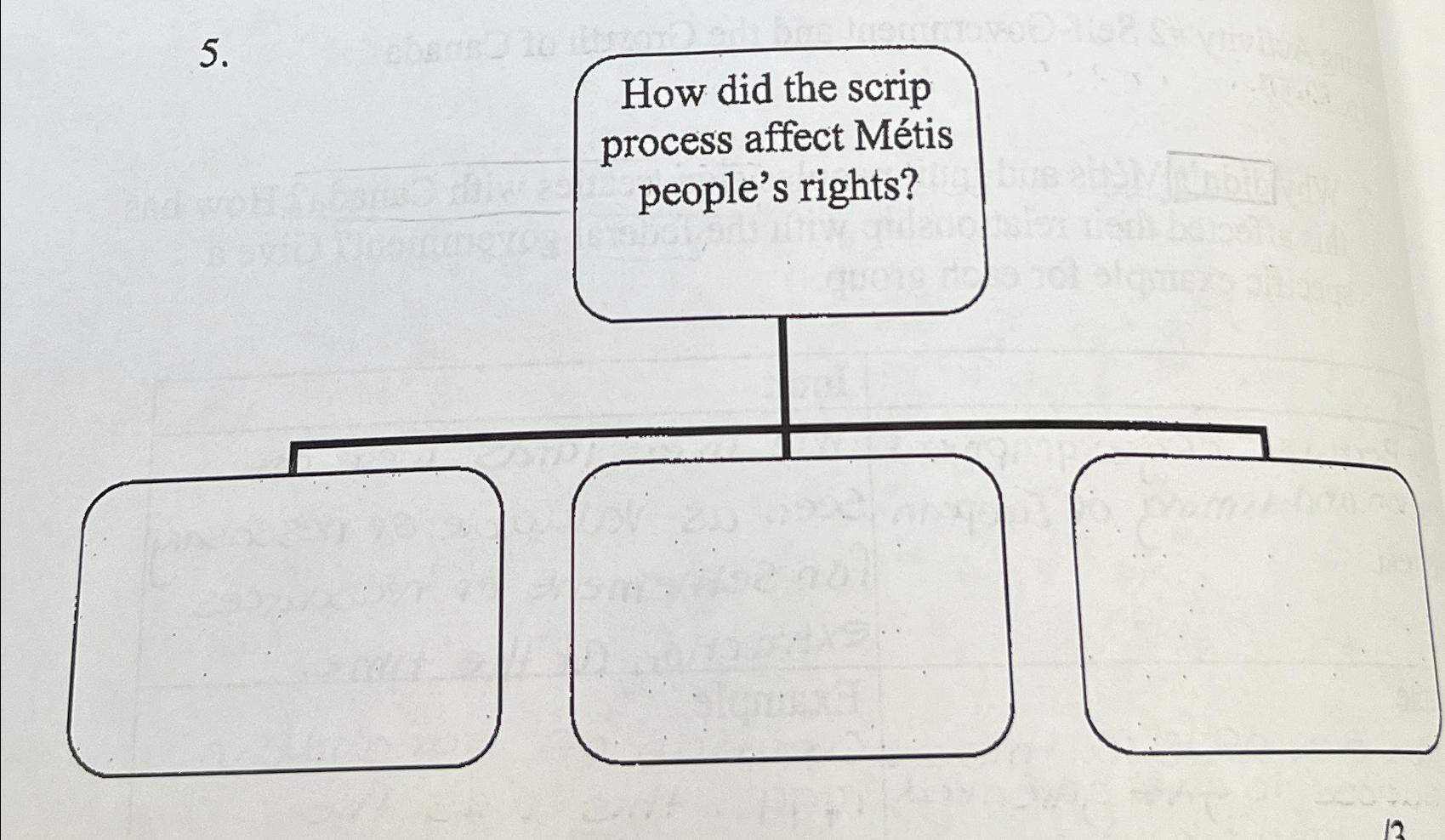 Solved How did the scrip process affect Métis people's | Chegg.com