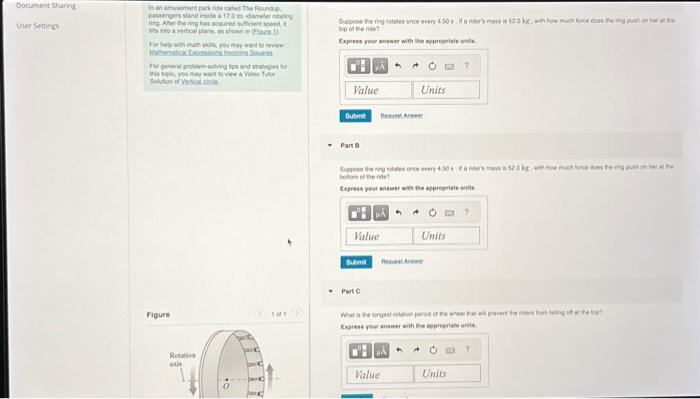 Solved Document Sharing Uier Serting: - Pant 8 Part C Figure | Chegg.com