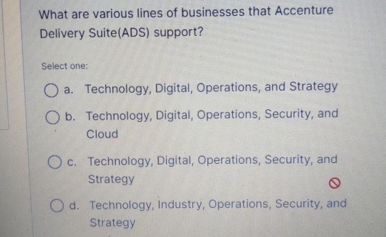 Solved What are various lines of businesses that Accenture | Chegg.com