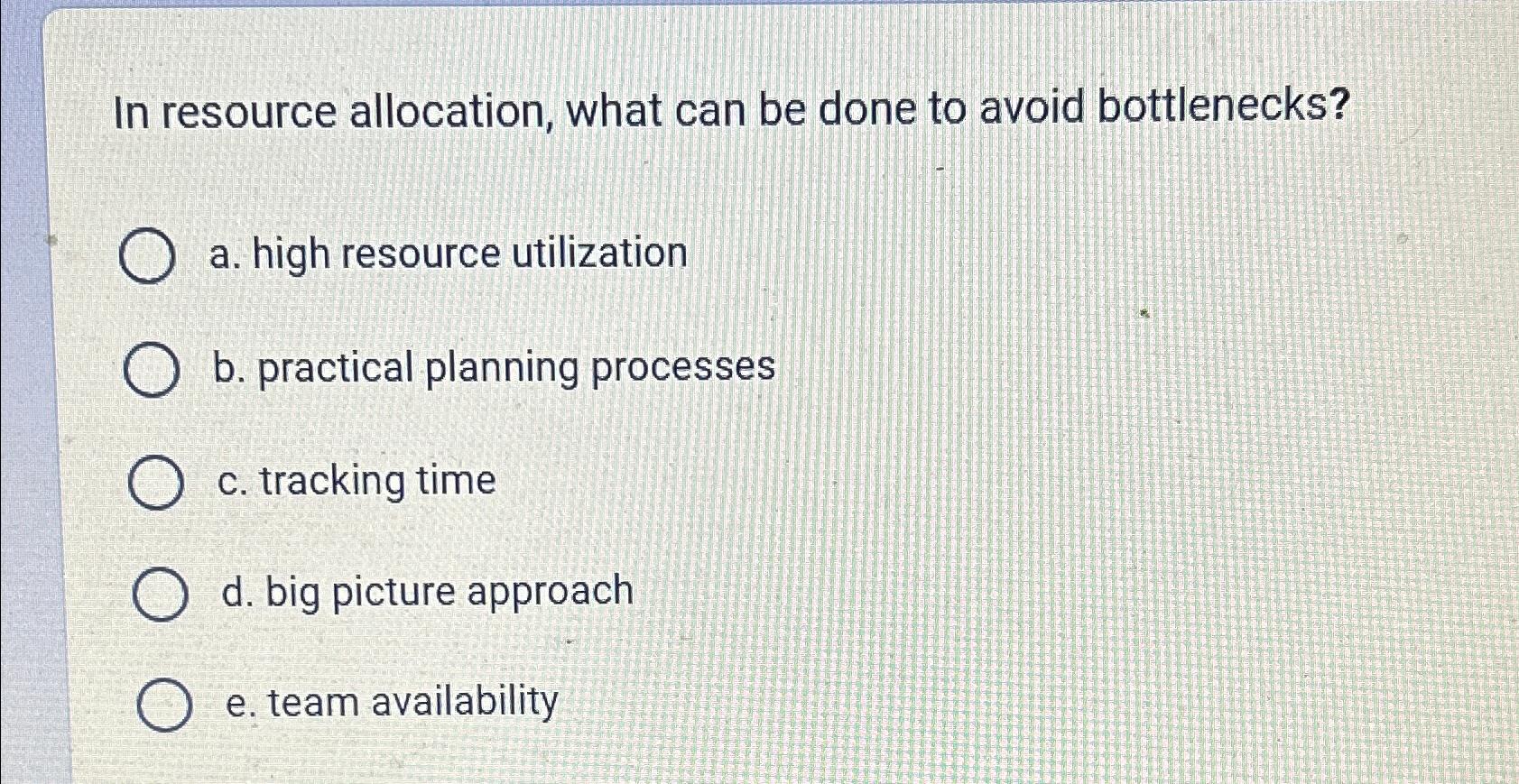Solved In resource allocation, what can be done to avoid | Chegg.com