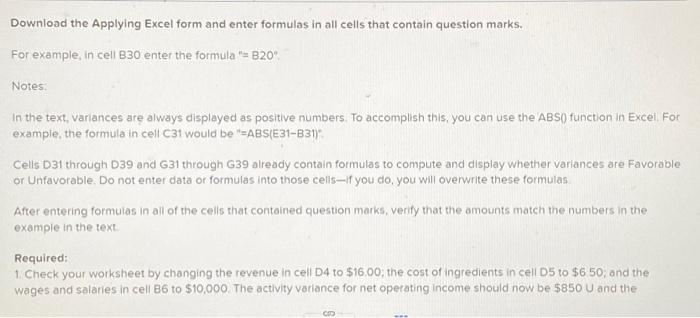 a. What is the activity variance for revenue? Note: | Chegg.com