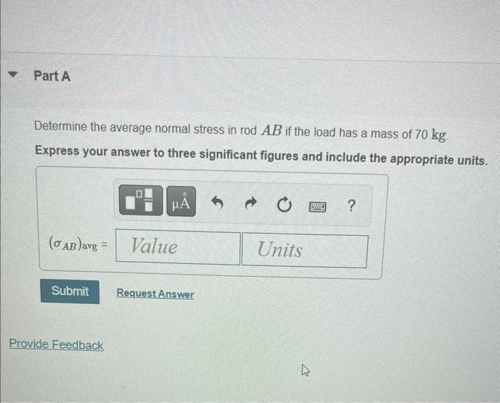 Solved Fundamental Problem 1.12 The diameter of rod AB is 8 | Chegg.com