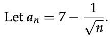 Solved Prove an is converge to 7 use definition of | Chegg.com