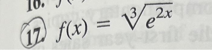 Solved In Exercises 1 Through 38 Differentiate The Given