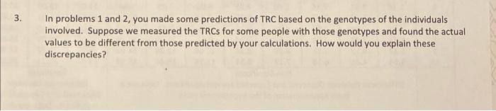 In problems 1 and 2 , you made some predictions of | Chegg.com