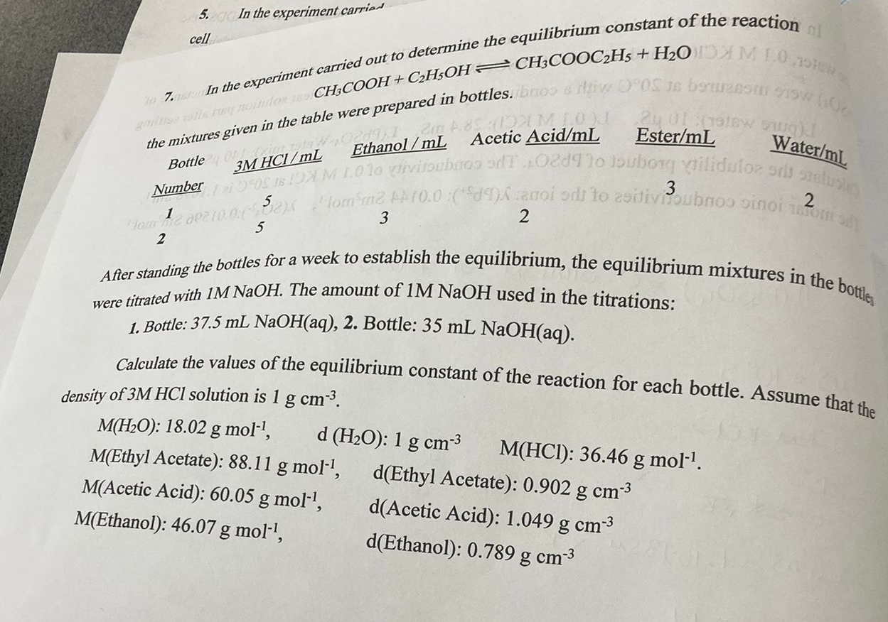 Solved In the experiment | Chegg.com