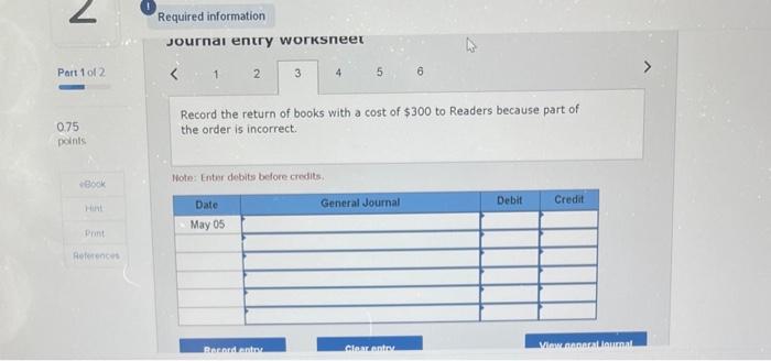 Solved Required information Exercise 6-9 (Algo) Record | Chegg.com