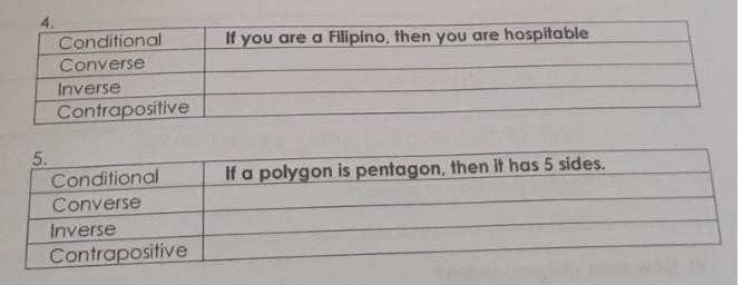 Solved If you are a Filipino, then you are hospitable | Chegg.com