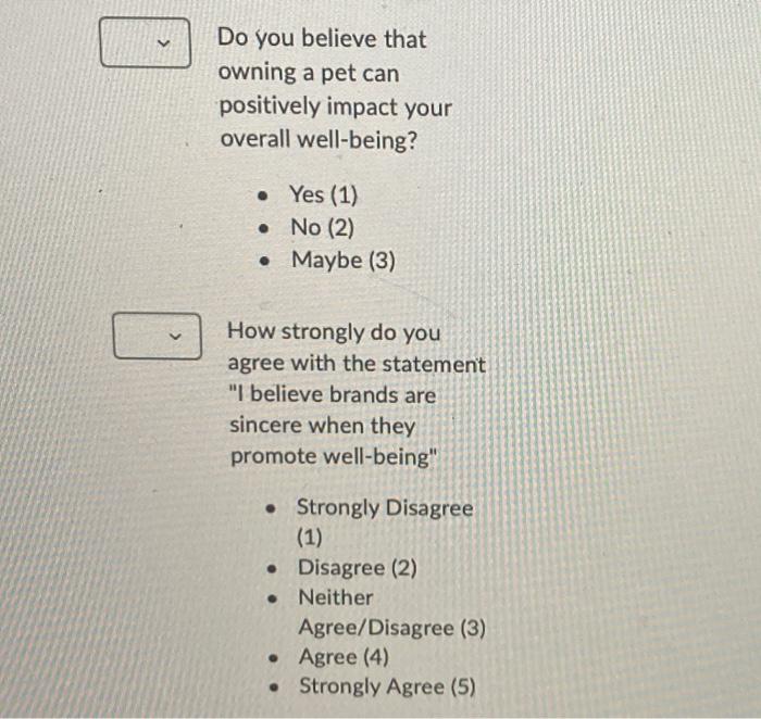 Match the survey question with its appropriate scale. | Chegg.com