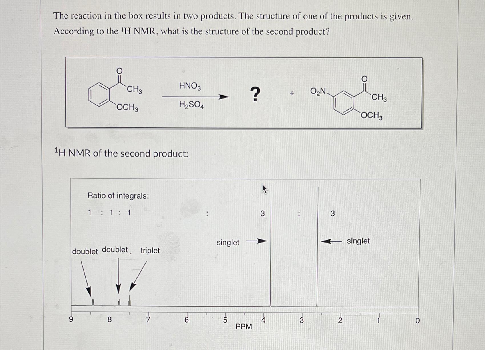 Solved The reaction in the box results in two products. The | Chegg.com