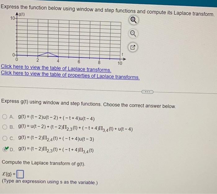 Solved Express the function below using window and sten | Chegg.com