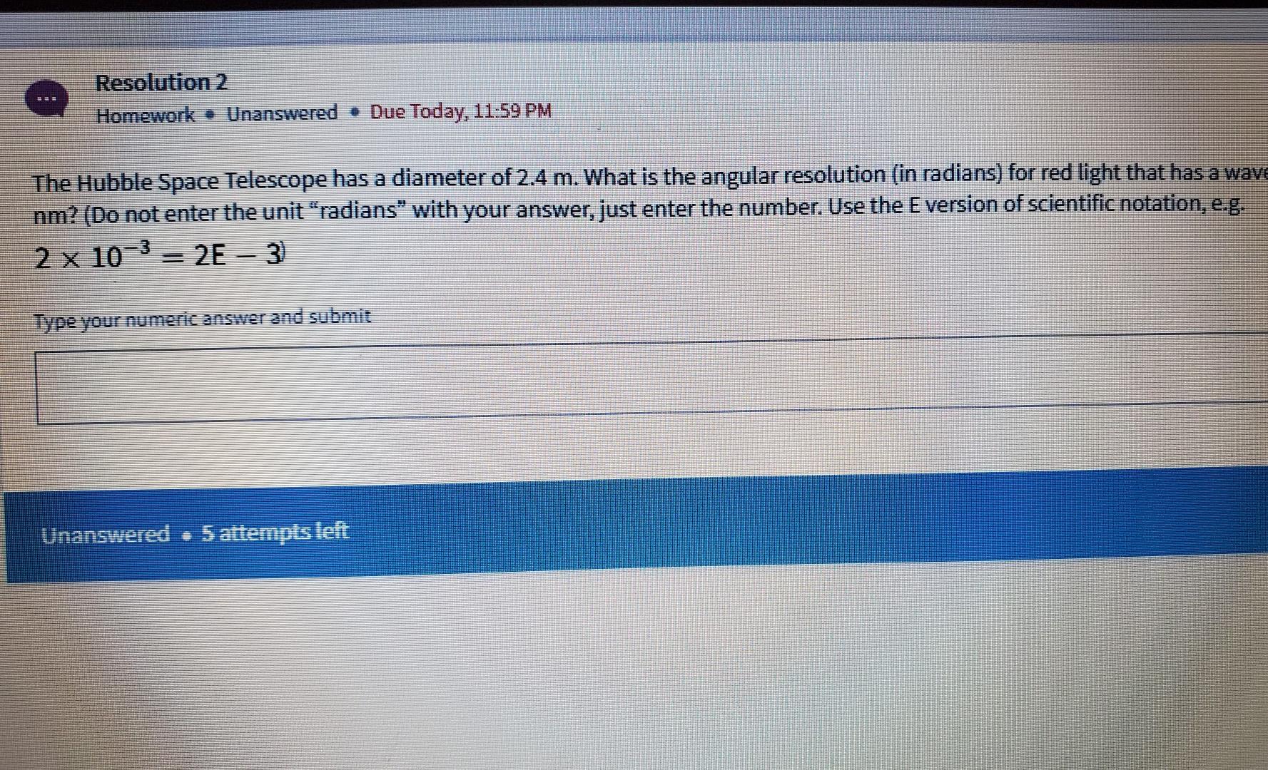 Solved Resolution 2 Homework • Unanswered • Due Today, 11:59 | Chegg.com