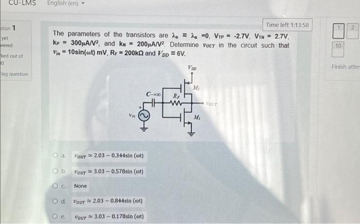 Solved CU-LMS stion 1 yet wered ked out of 00 Flag question | Chegg.com