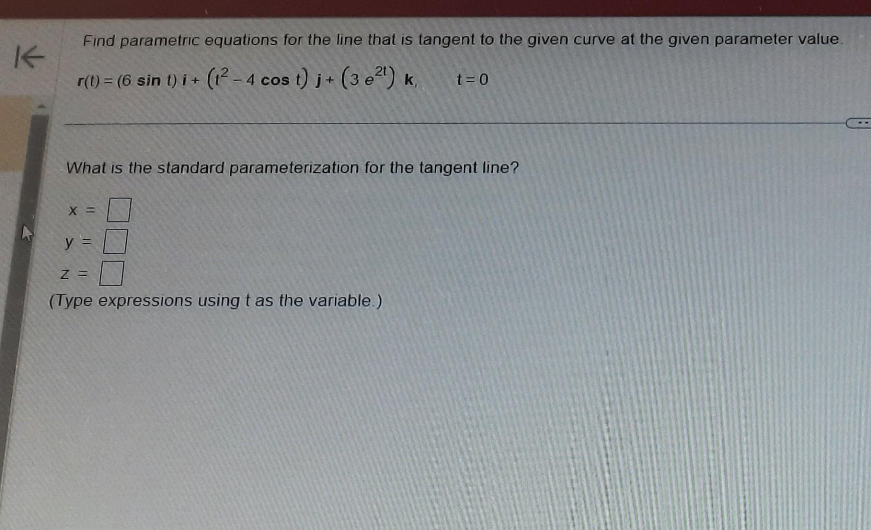 Solved Find parametric equations for the line that is | Chegg.com