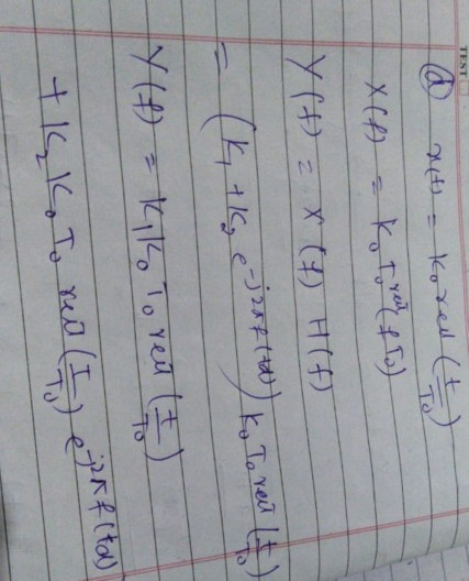 Solved Representation of signals and systems Consider the | Chegg.com