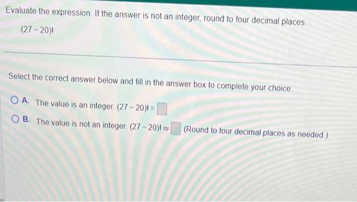 Solved Evaluate the expression. If the answer is not an | Chegg.com