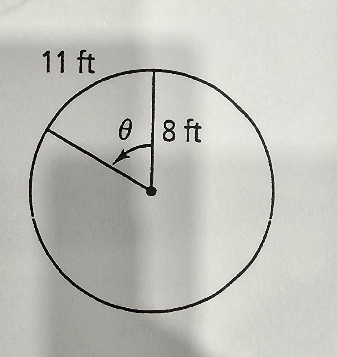 Solved The radius and arc length are given. Find the radian | Chegg.com