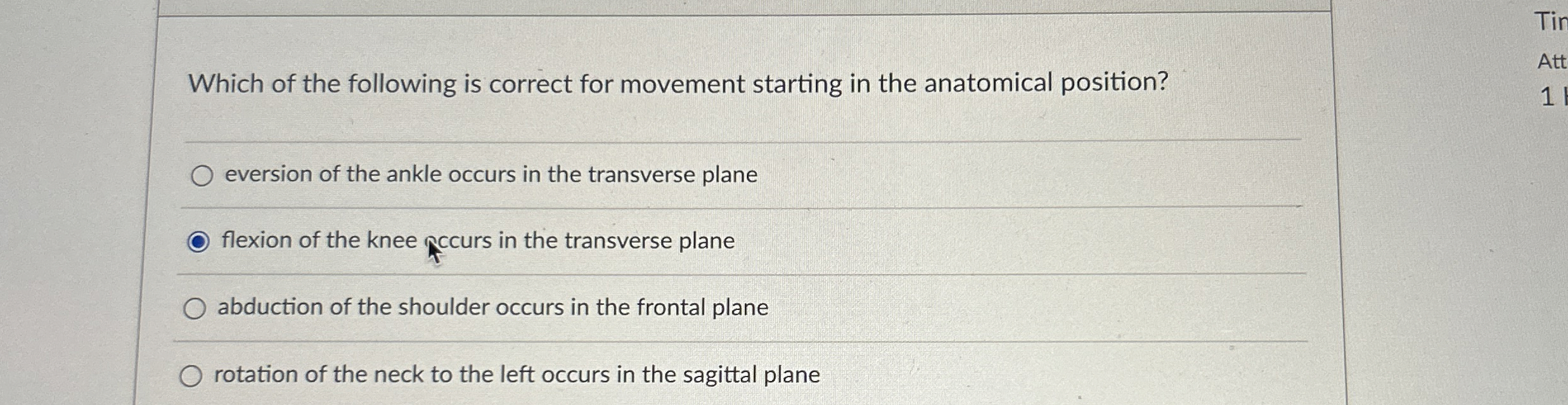 Solved Which of the following is correct for movement | Chegg.com