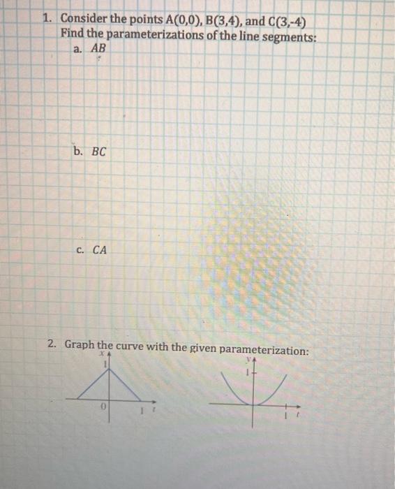 Solved 2 Graph The Curve With The Given Parameterizationc 6759