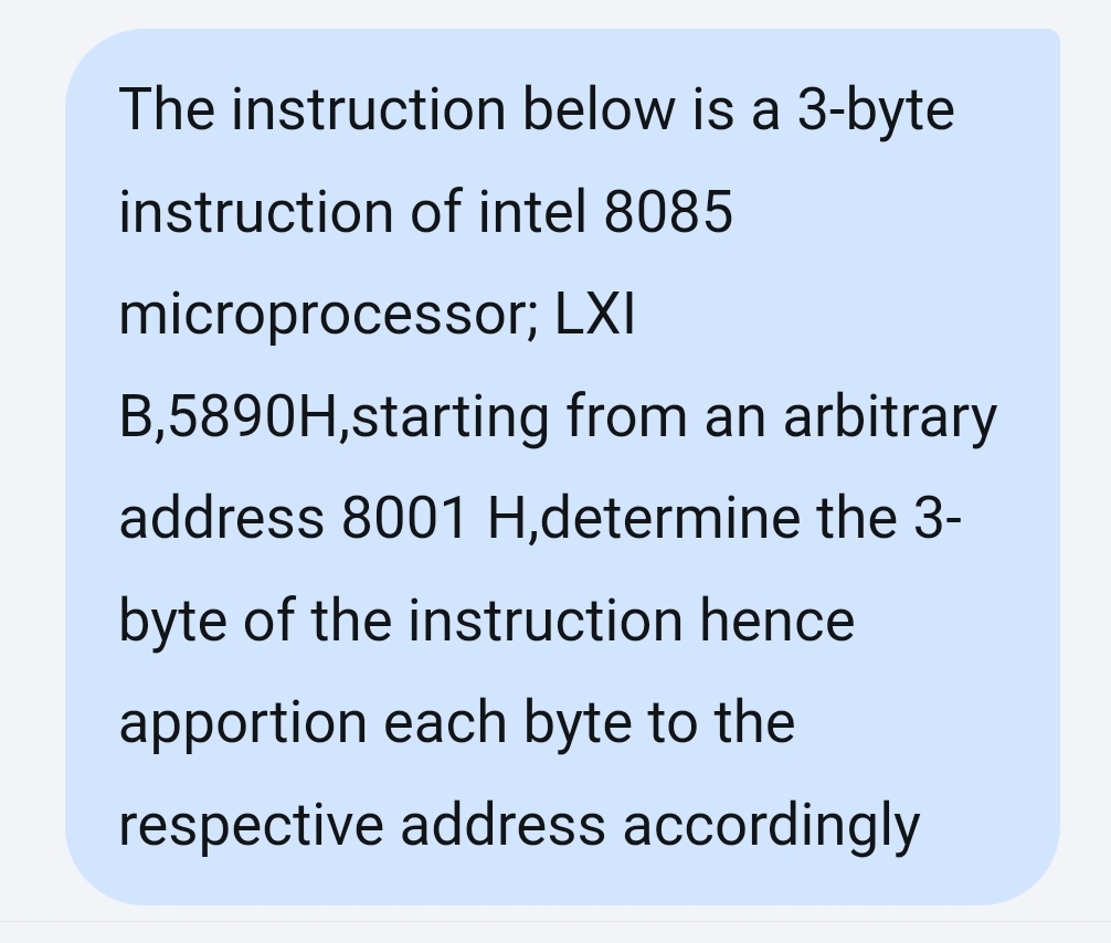 Solved The instruction below is a 3-byte instruction of | Chegg.com
