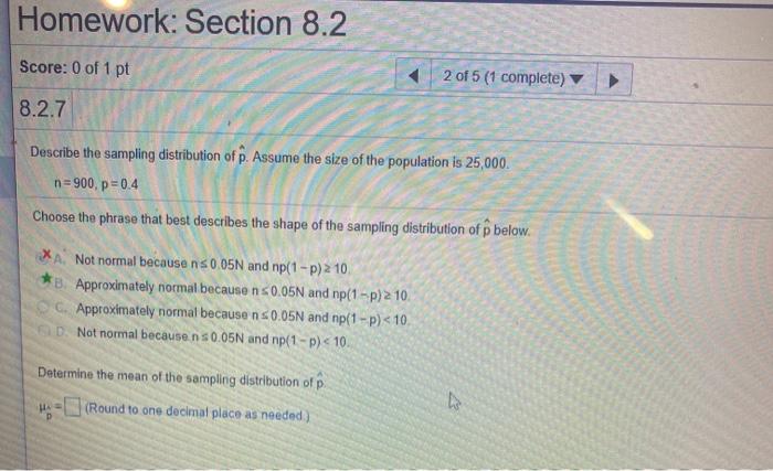 Solved Homework Section 8 2 Score 0 Of 1 Pt 2 Of 5 1