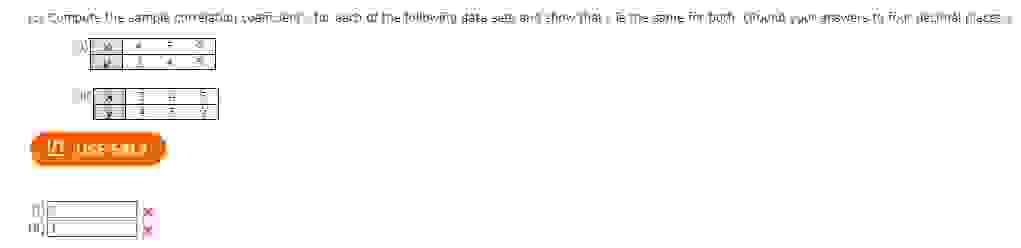 Solved Compute the sample correlation coefficient r for each | Chegg.com