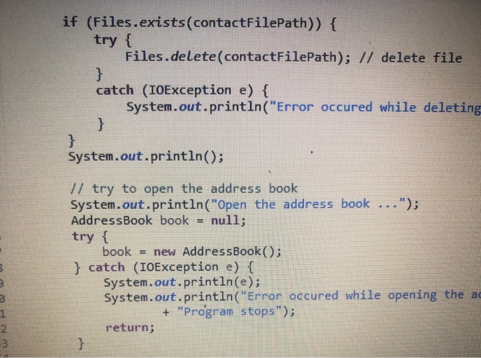 Solved the first photo is a class called addressbook. the | Chegg.com
