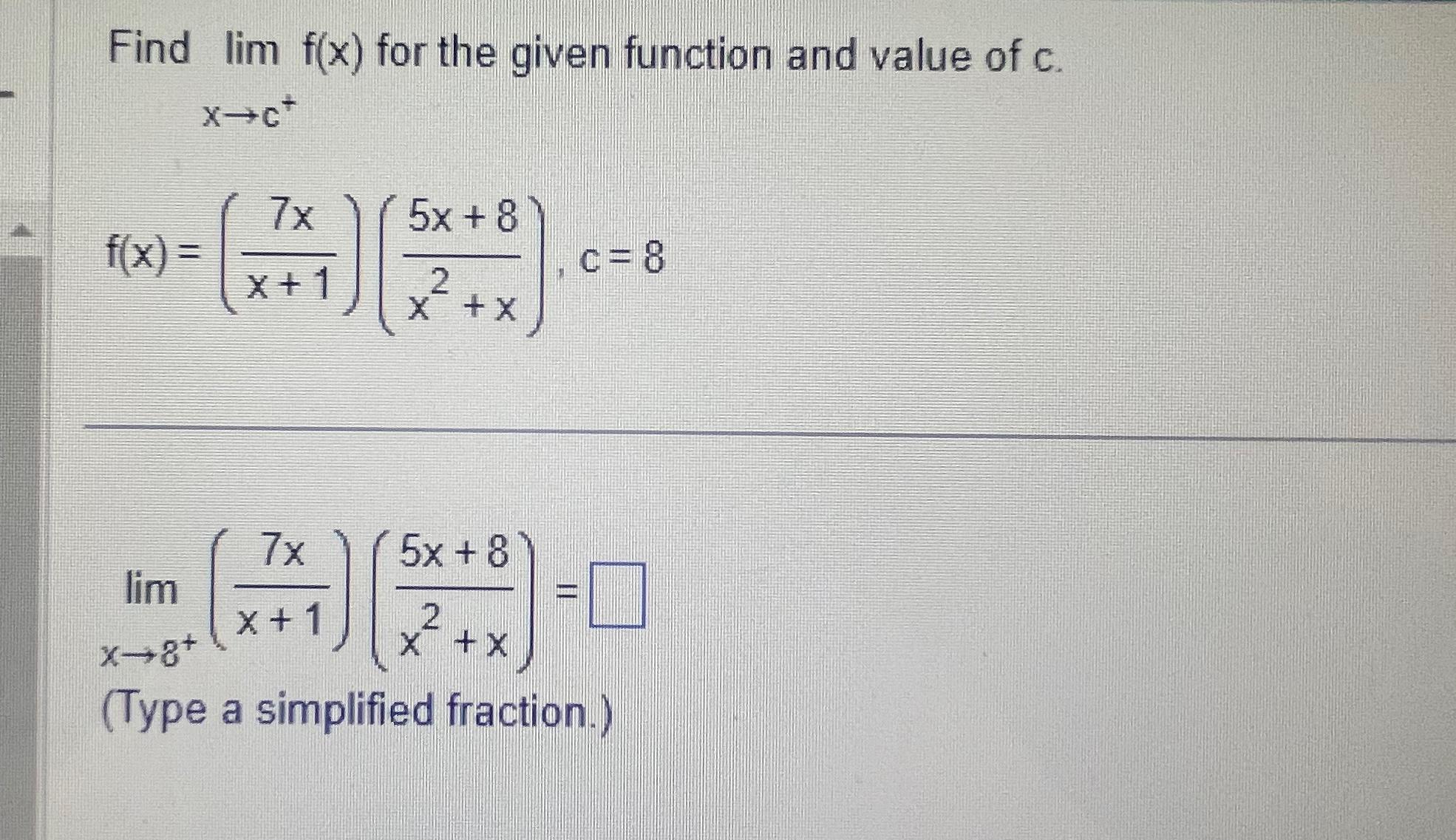 Solved Find lim?f(x) ﻿for the given function and value of | Chegg.com