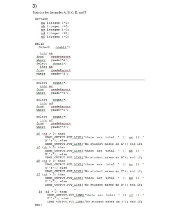 Solved Assignment 5 PL/SQL Assignment 2 Notice: be sure to | Chegg.com