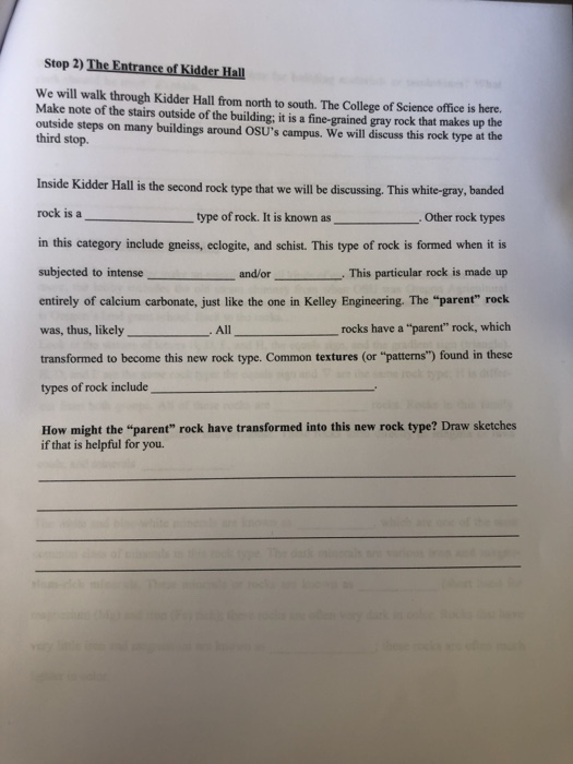 Solved Stop 2) The Entrance of Kidder Hall We will walk | Chegg.com