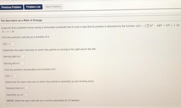 Solved Suppose that a particle moves aiong a horizontal | Chegg.com