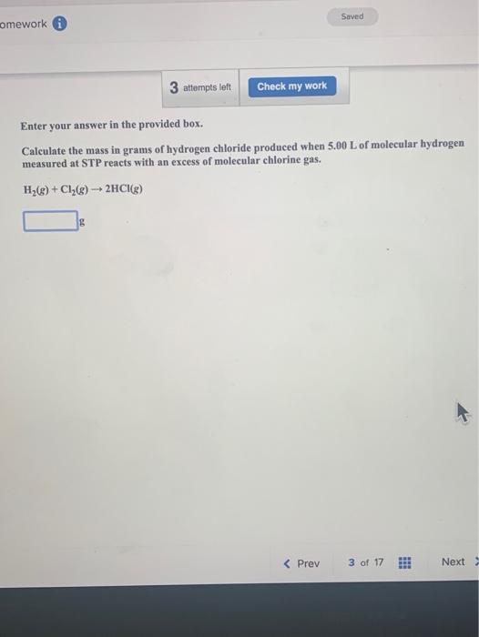 Solved Saved omework 3 attempts left Check my work Enter | Chegg.com Solved Saved omework 3 attempts left Check my work Enter | Chegg.com